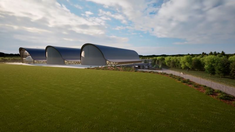 Preparatory work starts at Airlander factory site in Doncaster, UK ...